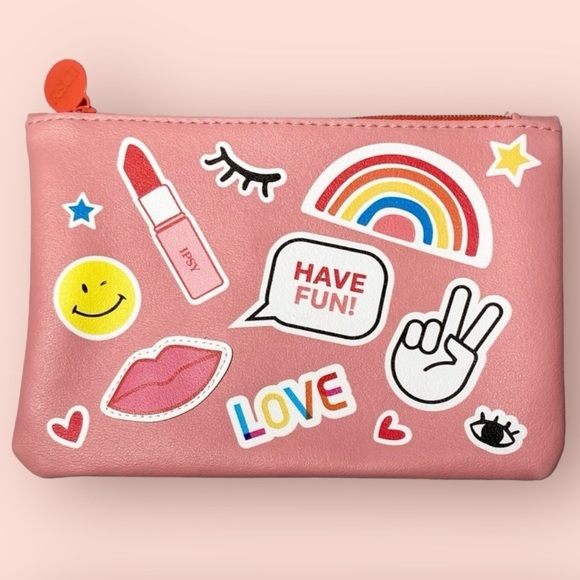 ipsy | Bags | 3 Ipsy Makeup Glam Bag Pink Have Fun Love June 2021 Pouch ...